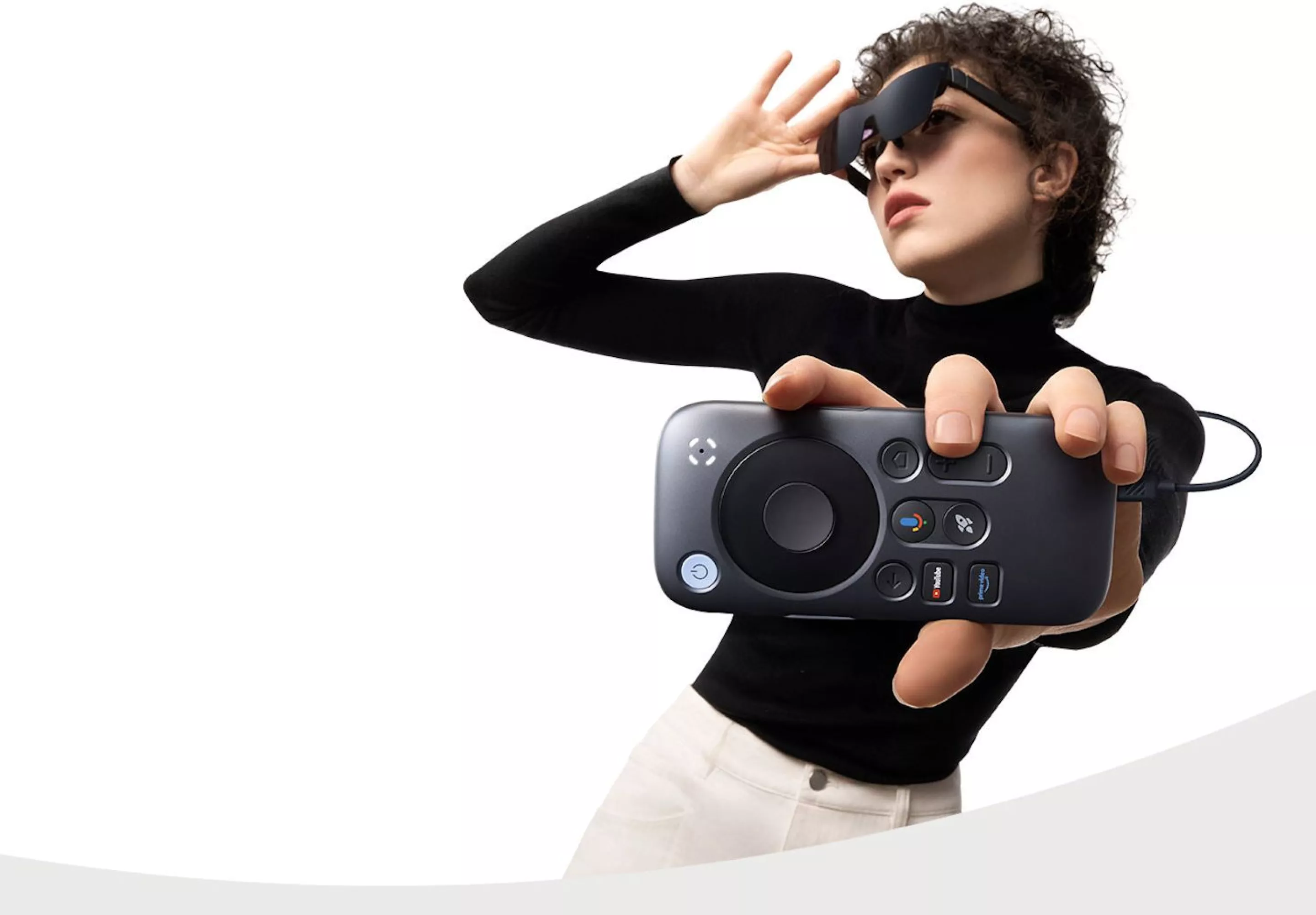 Portable media streamer for XR glasses puts Google TV in your pocket