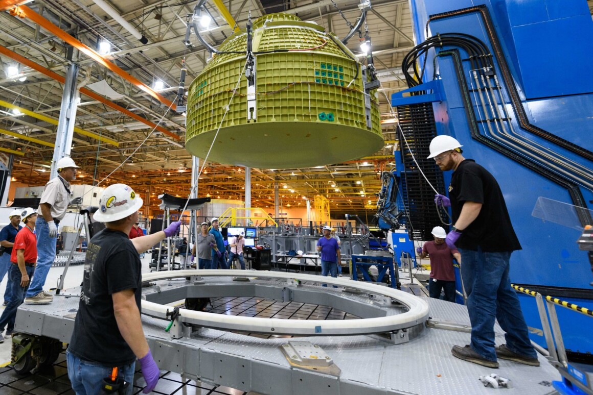 Structure construction completed as Orion begins final assembly