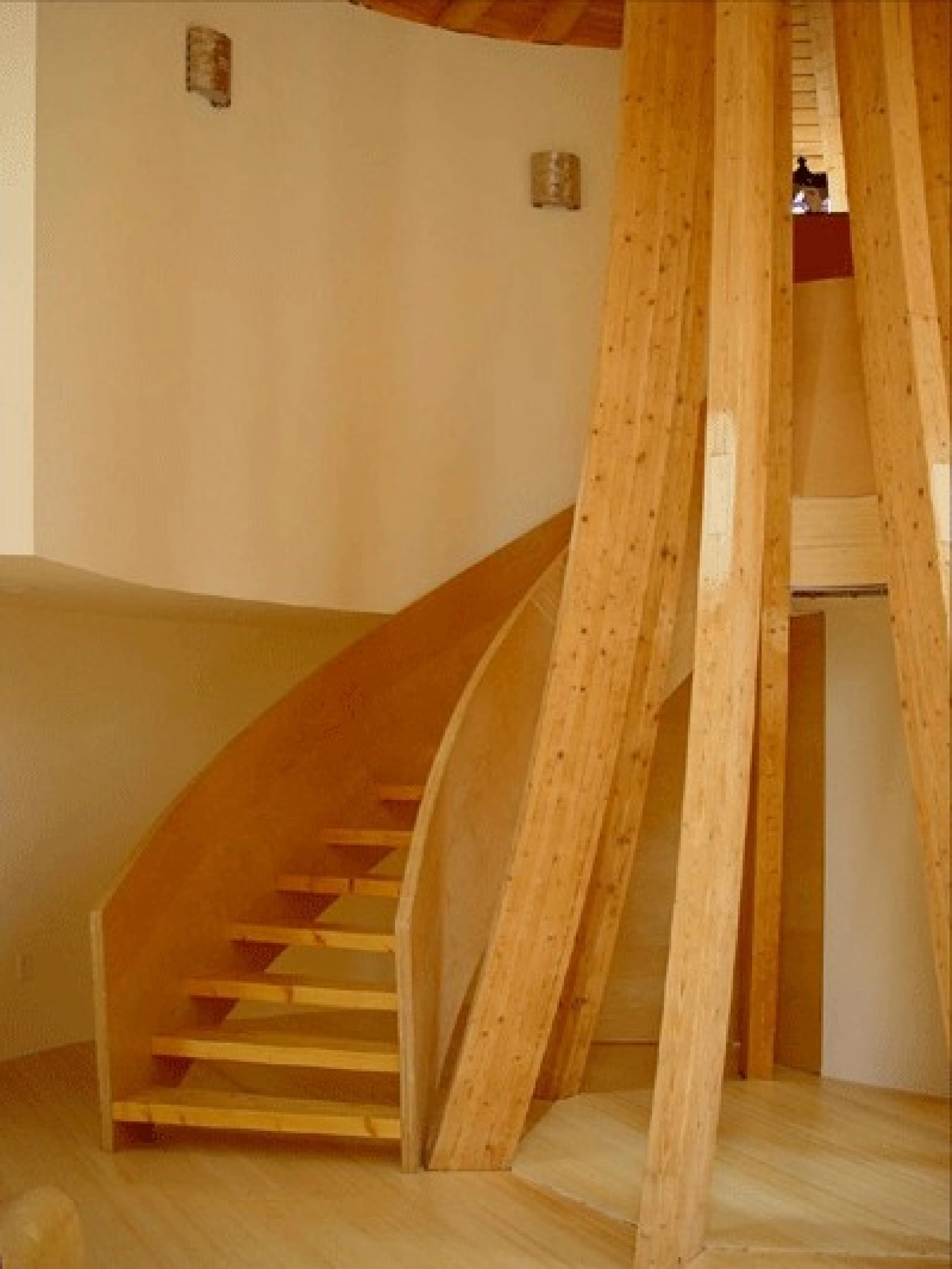 The UFO-like Domespace rotating wooden house