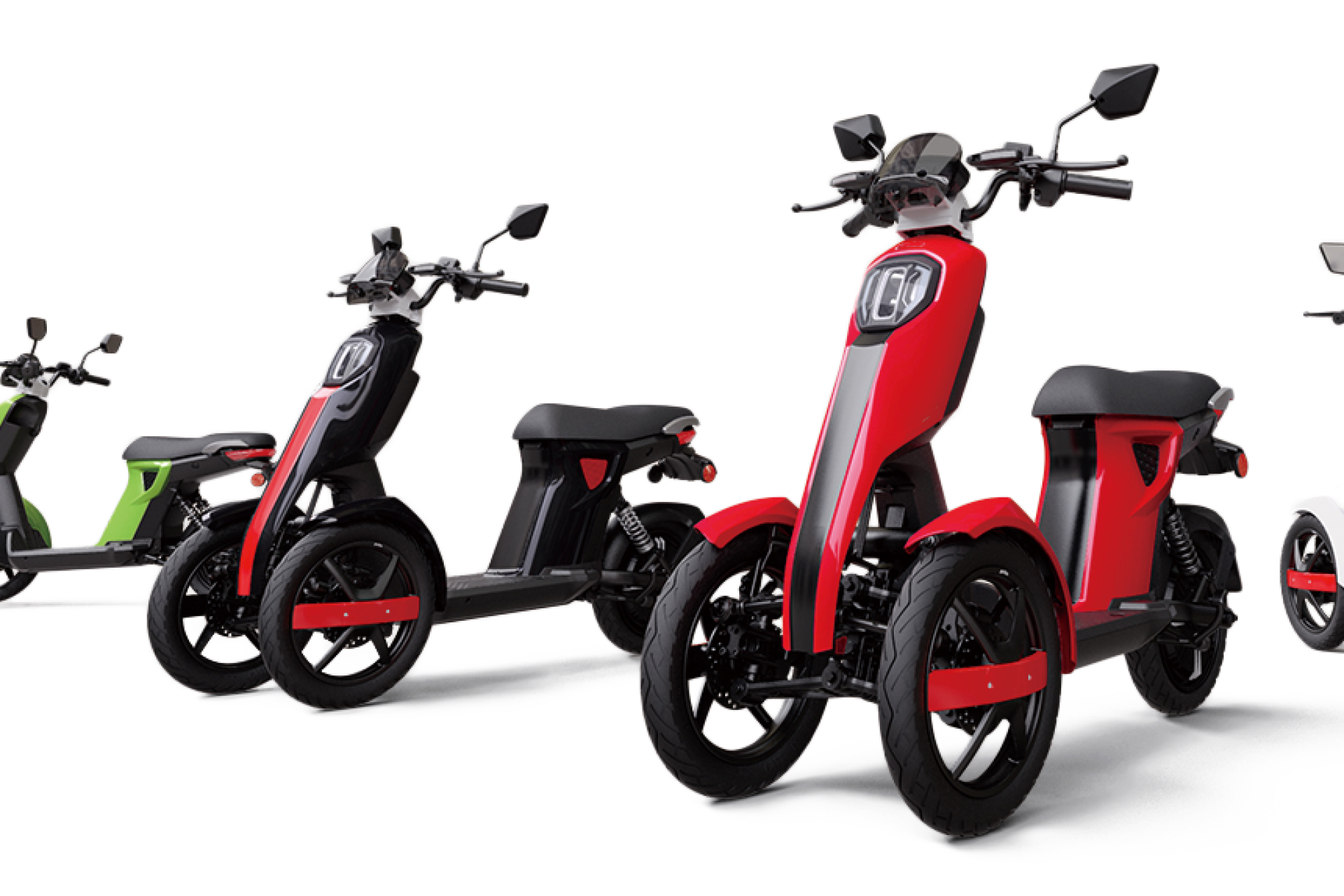 Tilting Electric Three Wheeler Scoots Down Roads Or Trails