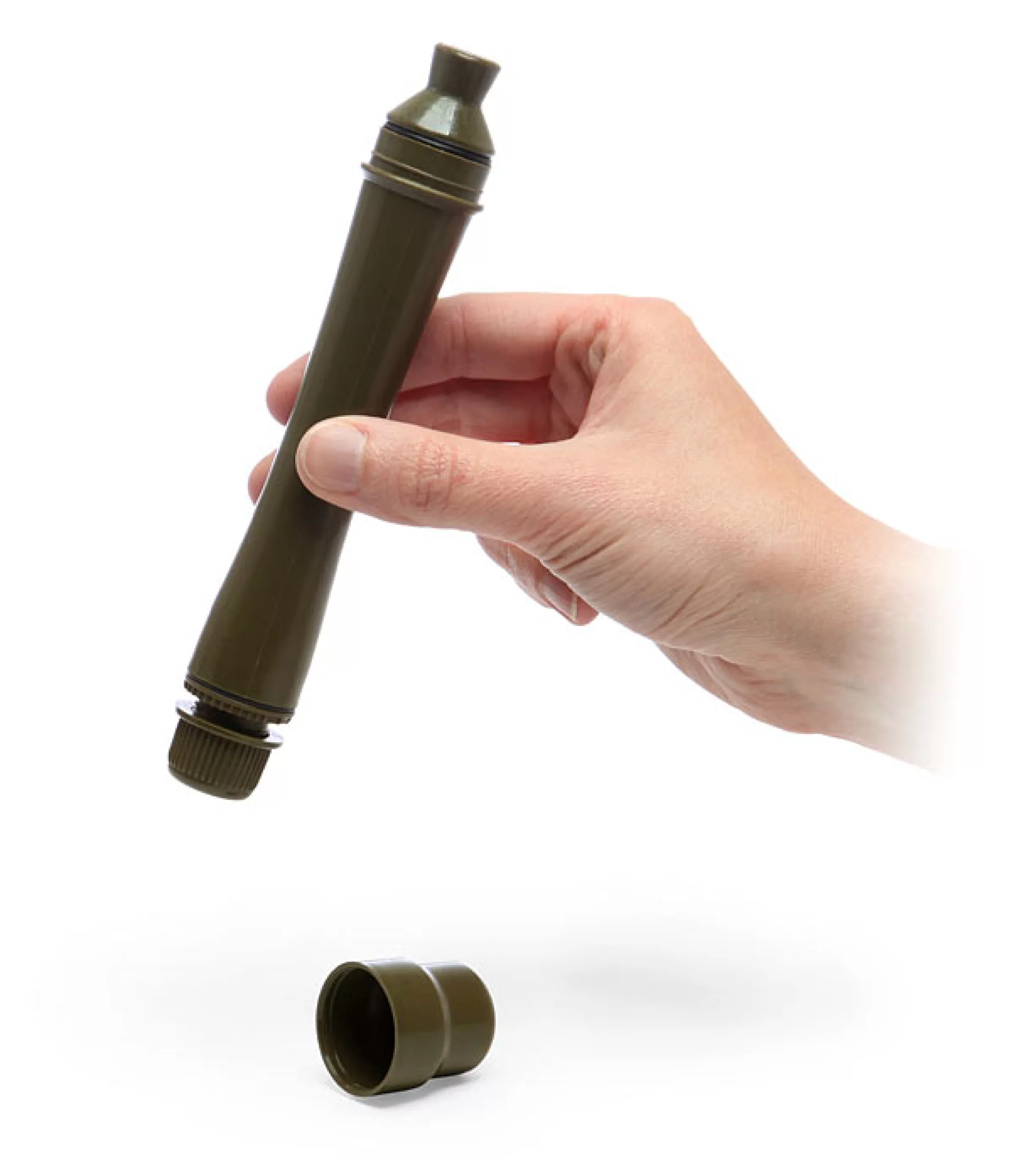 NDūR Survival Straw purifies water while you drink