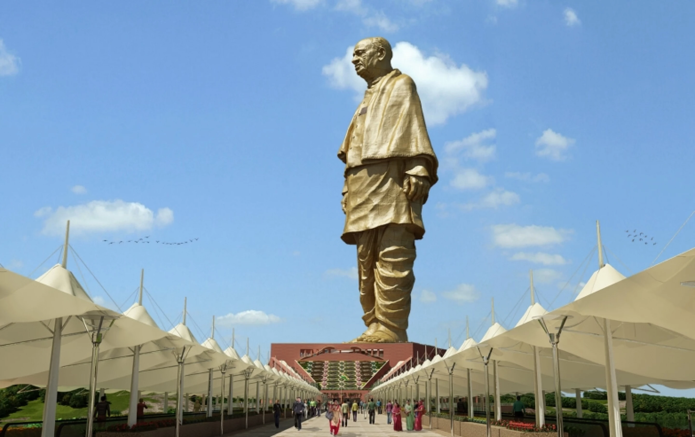 World's largest statue on track for completion later this year