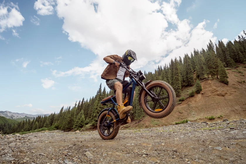 Dual-battery fatbike enables full-squish wild riding for 160 miles