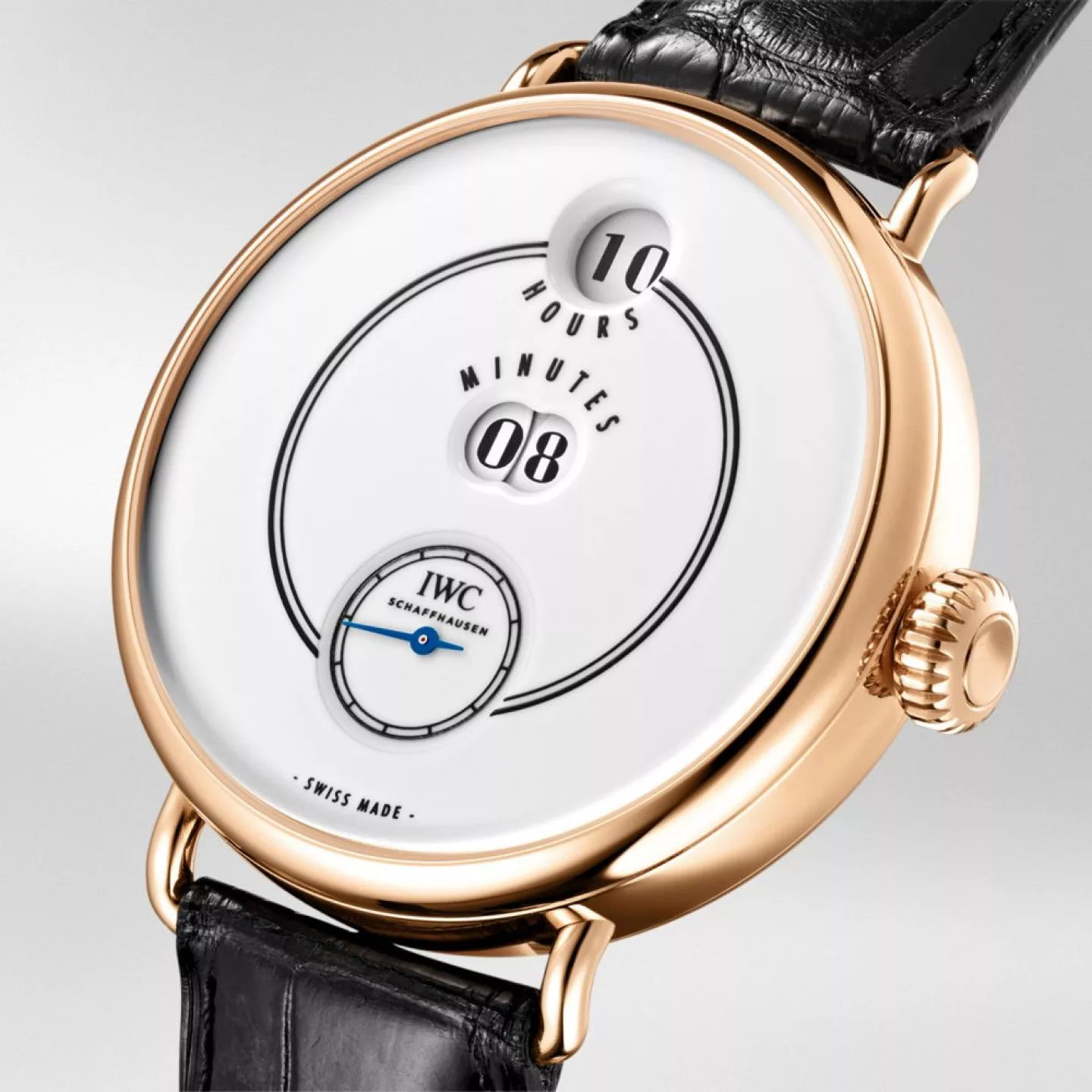 IWC celebrates 150th anniversary with old-school mechanical digital watch