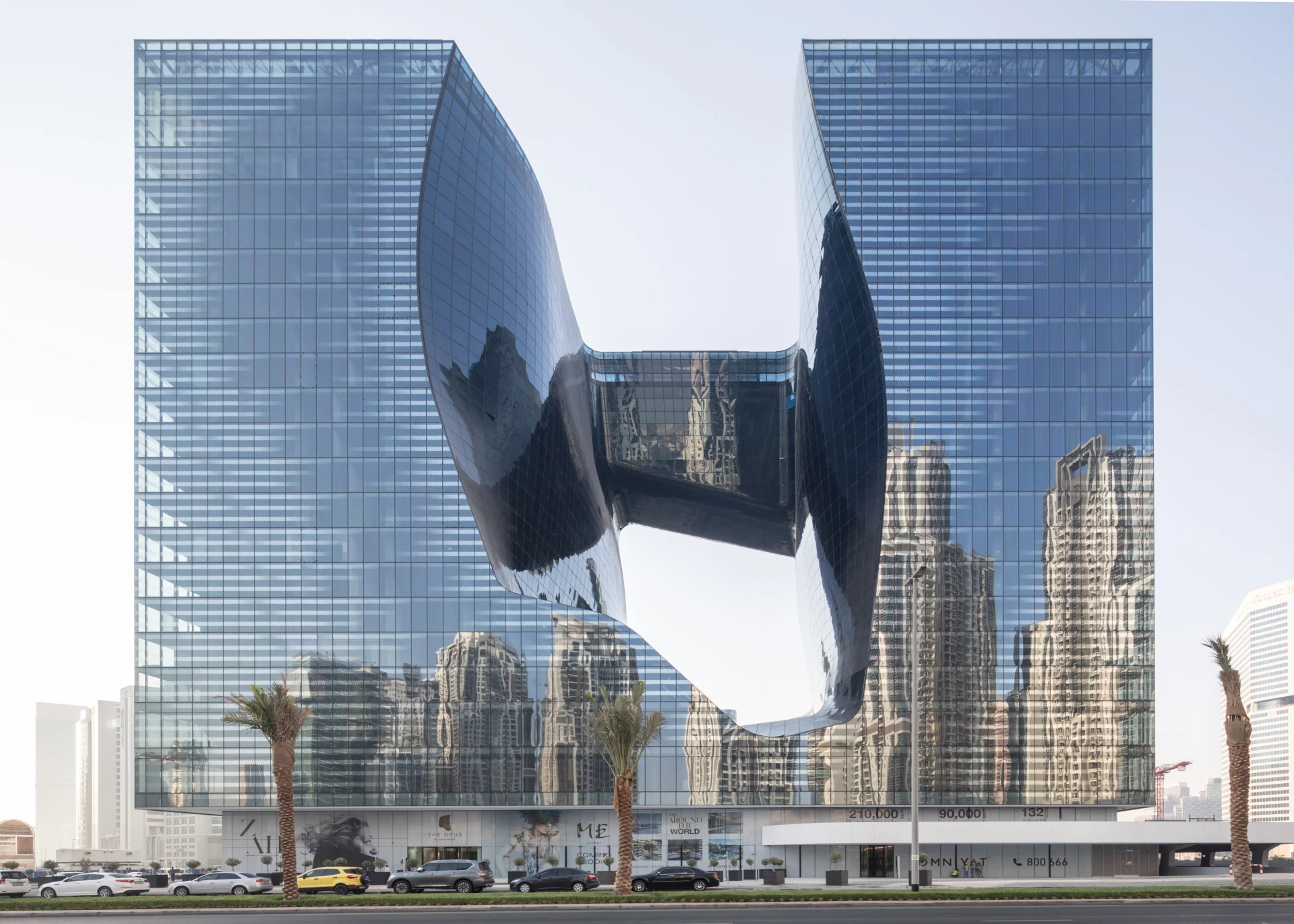 Striking Zaha Hadid-designed building puts a void in a cuboid