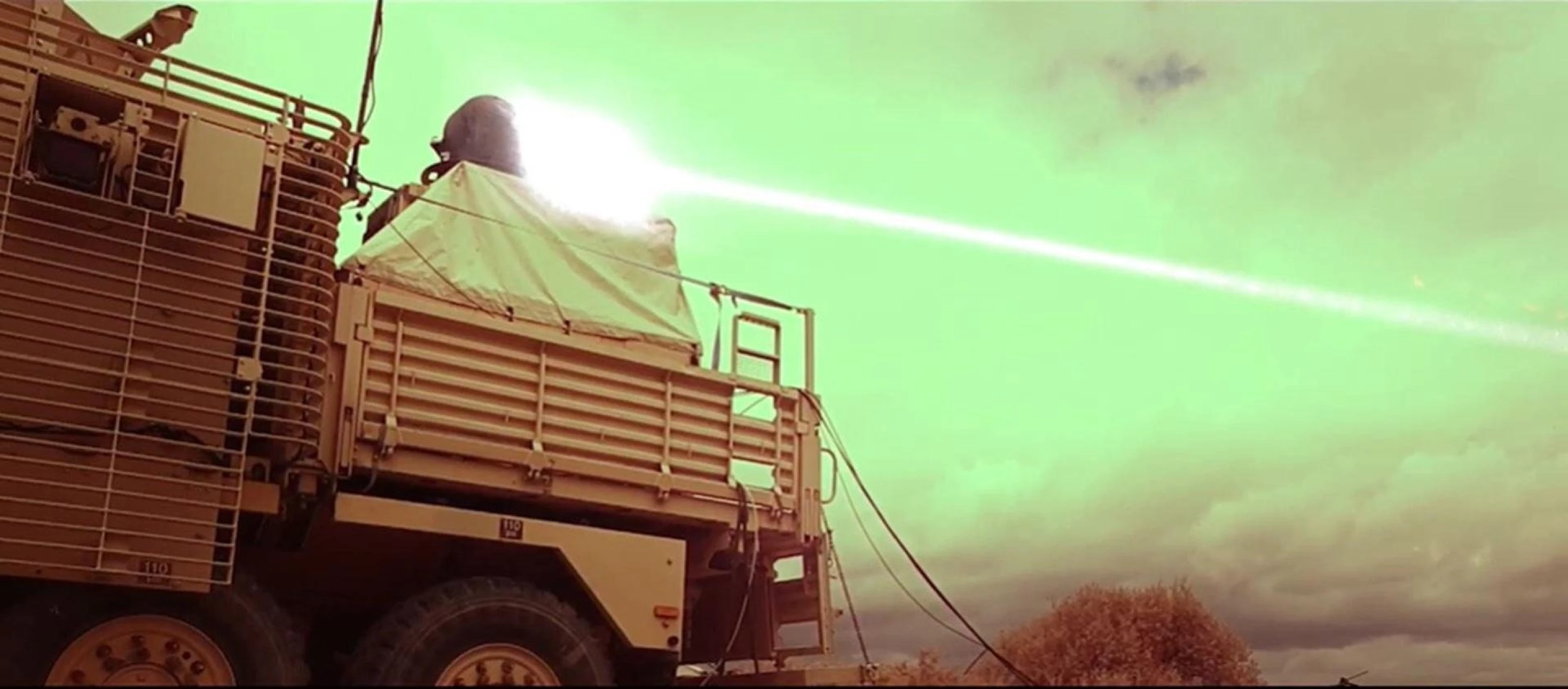 British soldiers wield a laser weapon for first time