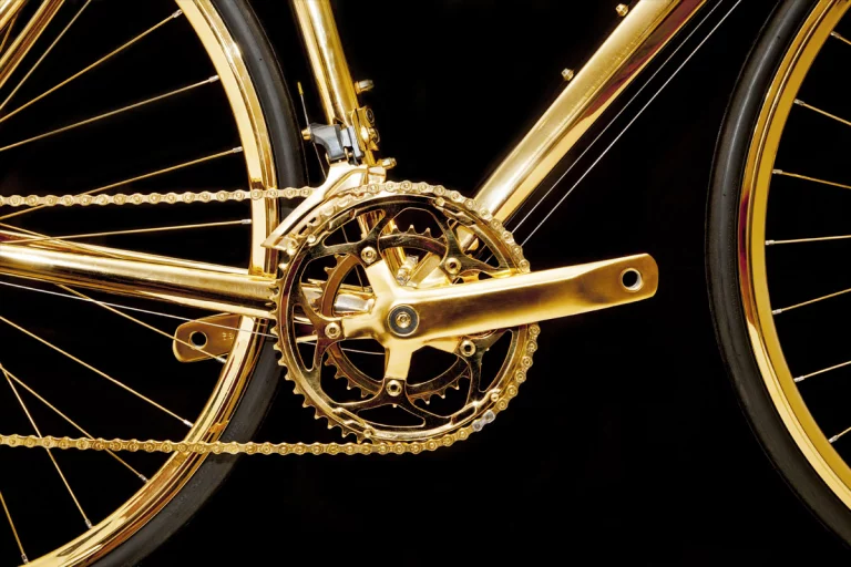 Goldgenie's US$390,000, 24 karat gold-plated bicycle