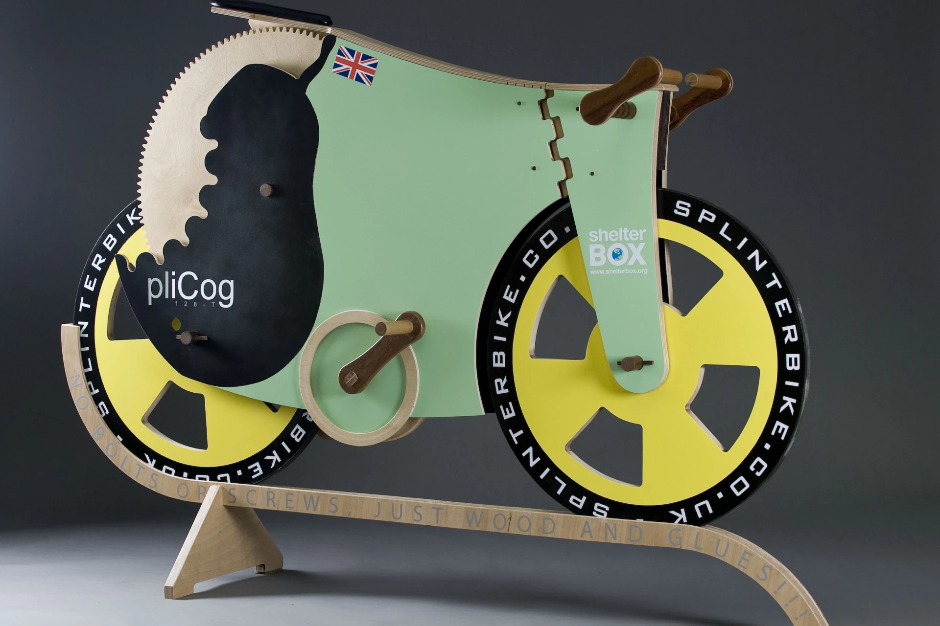 Splinter Bike - a bicycle built ENTIRELY out of wood