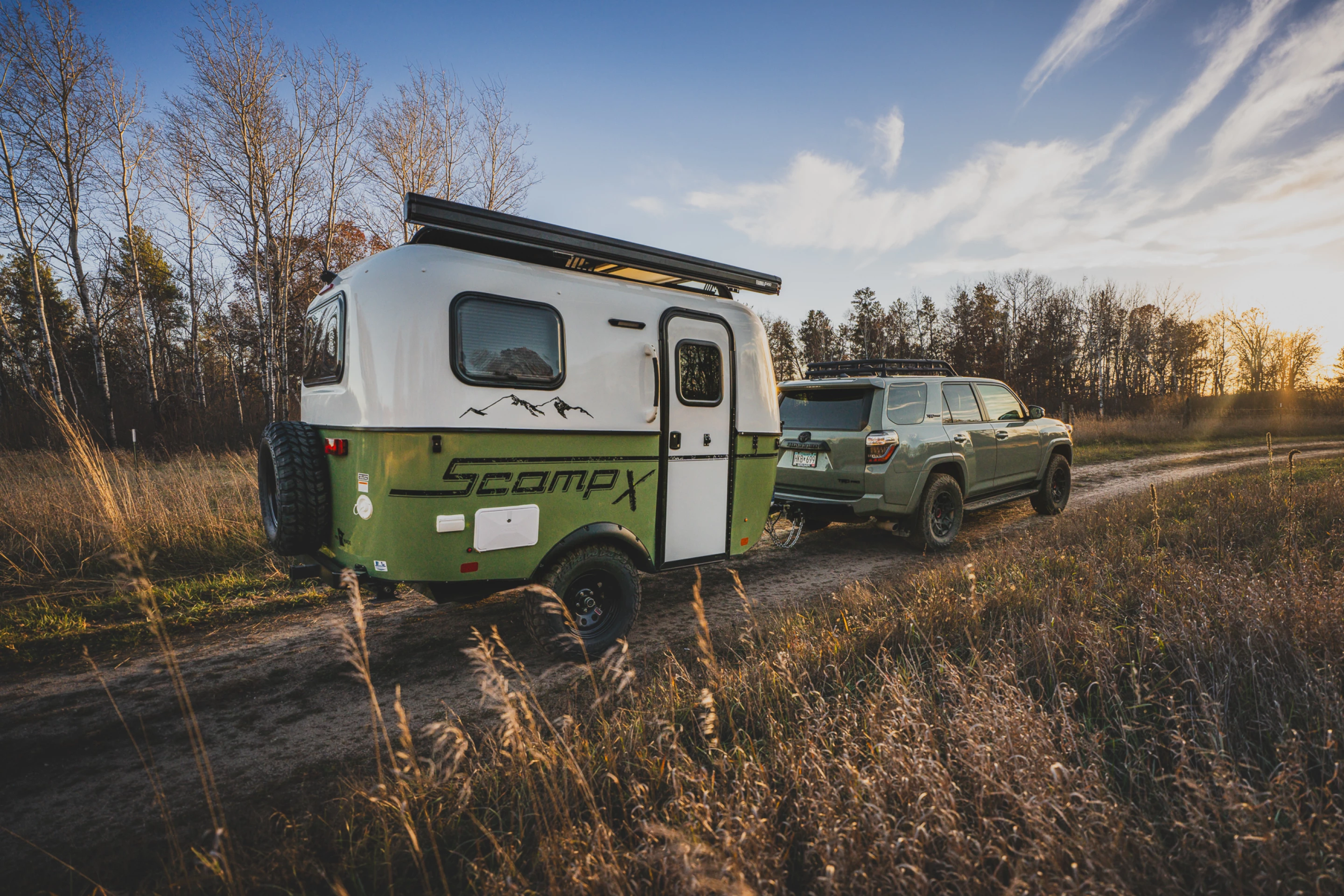 Classic meets modern: Scamp X off-road fiberglass egg camping trailer