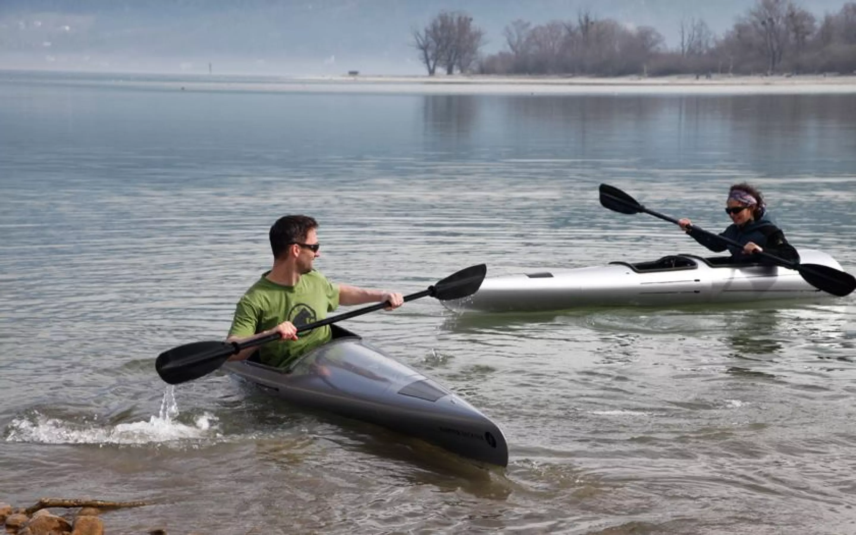 Modular Backyak is a sled, kayak, sailboat and backpack in one