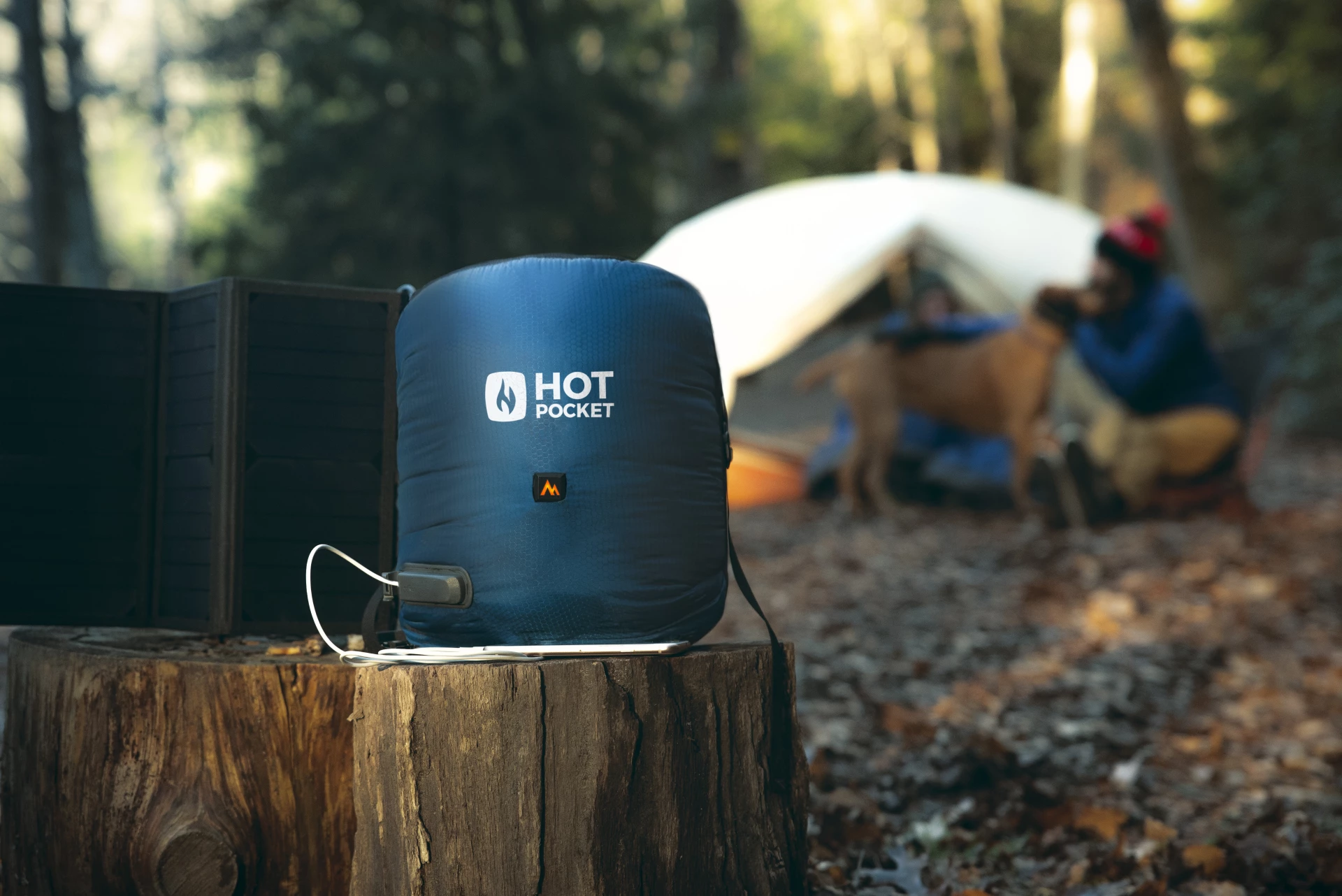 Hot Pocket offers mobile, switch-on warmth at camp