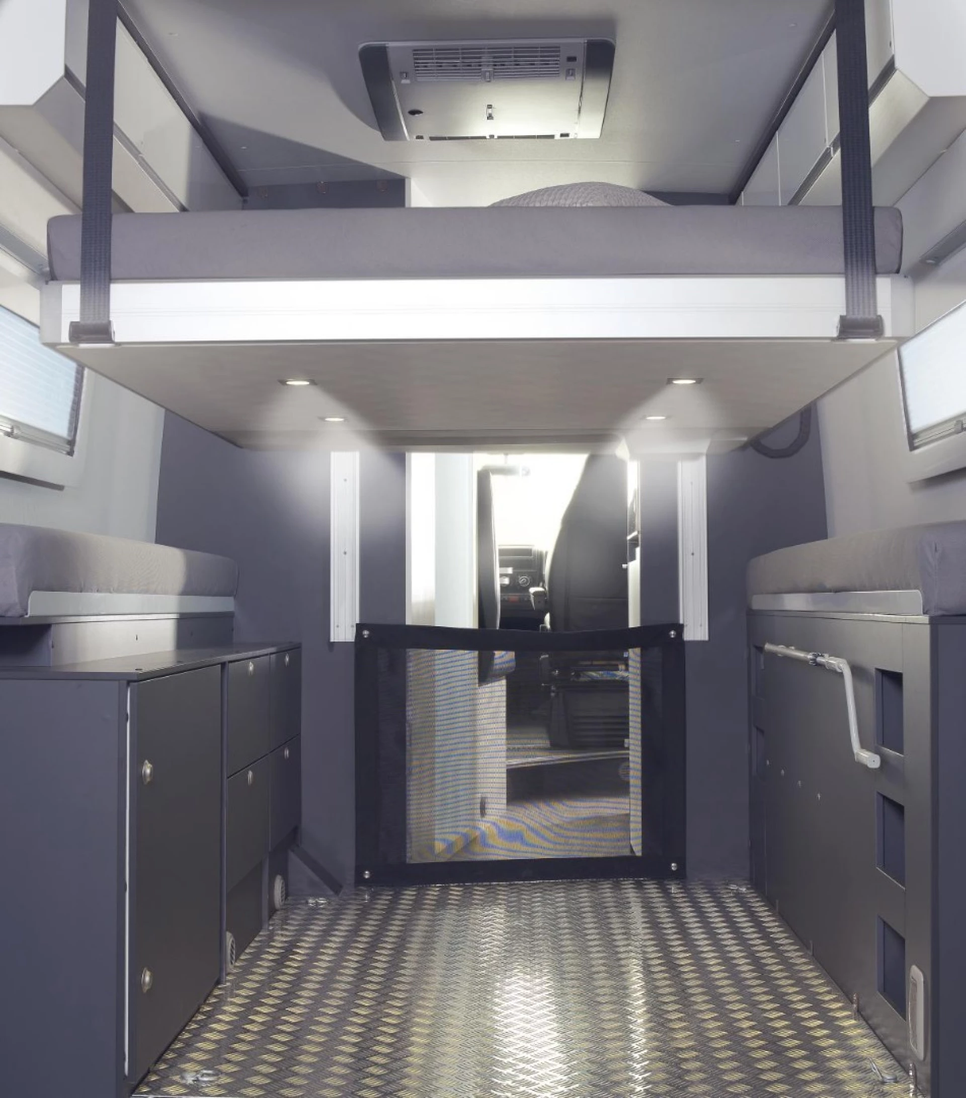 Camper van answers adventure's call with flex bed-garage and panoramic roof