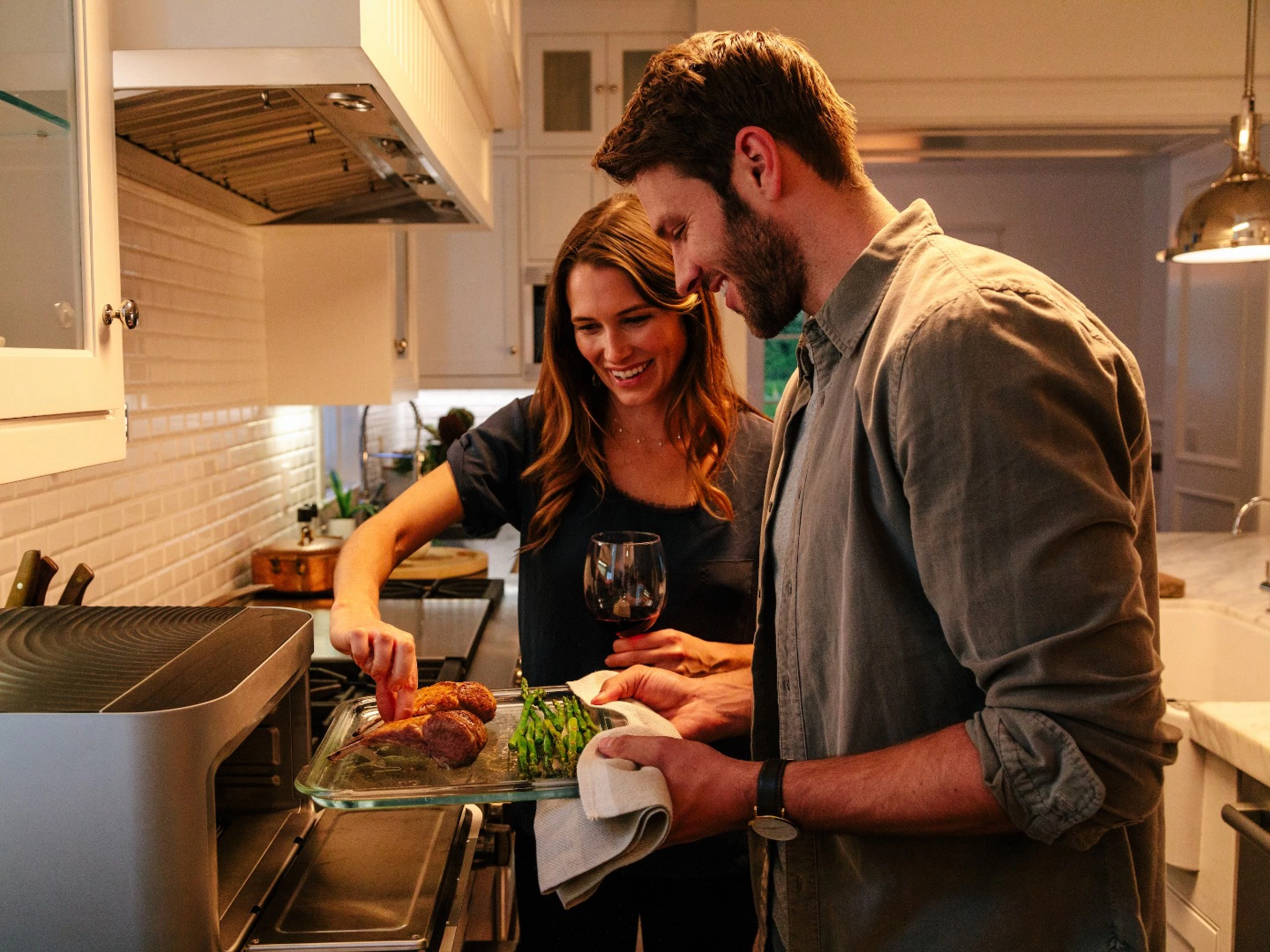 Brava countertop oven cooks with visible and infrared light
