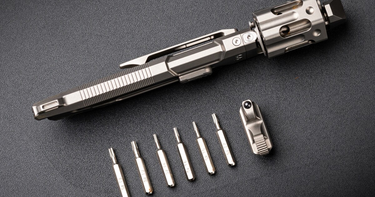 Revolver-inspired multitool combines style and function