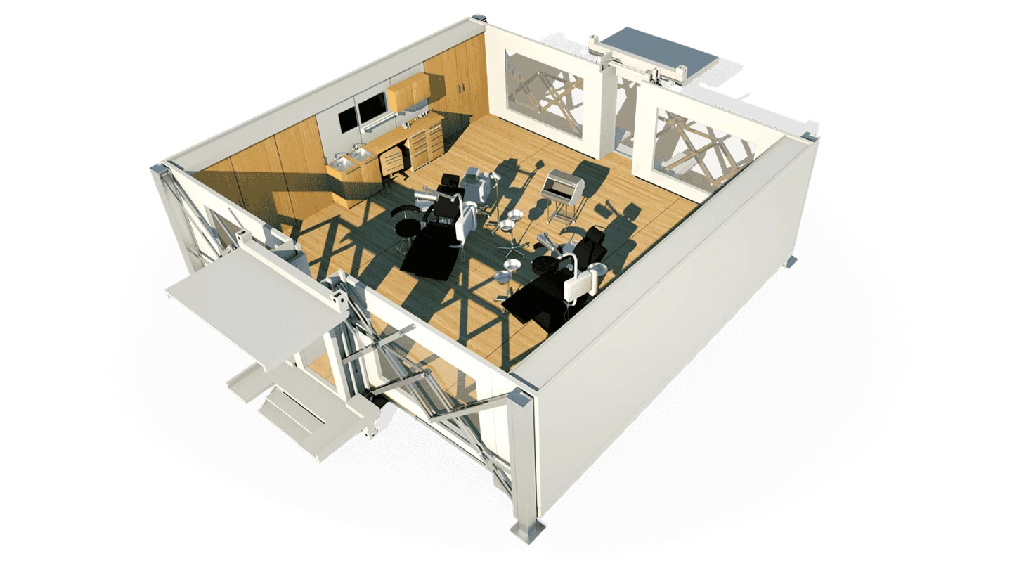 Kitted out modular house can unfold in eight minutes