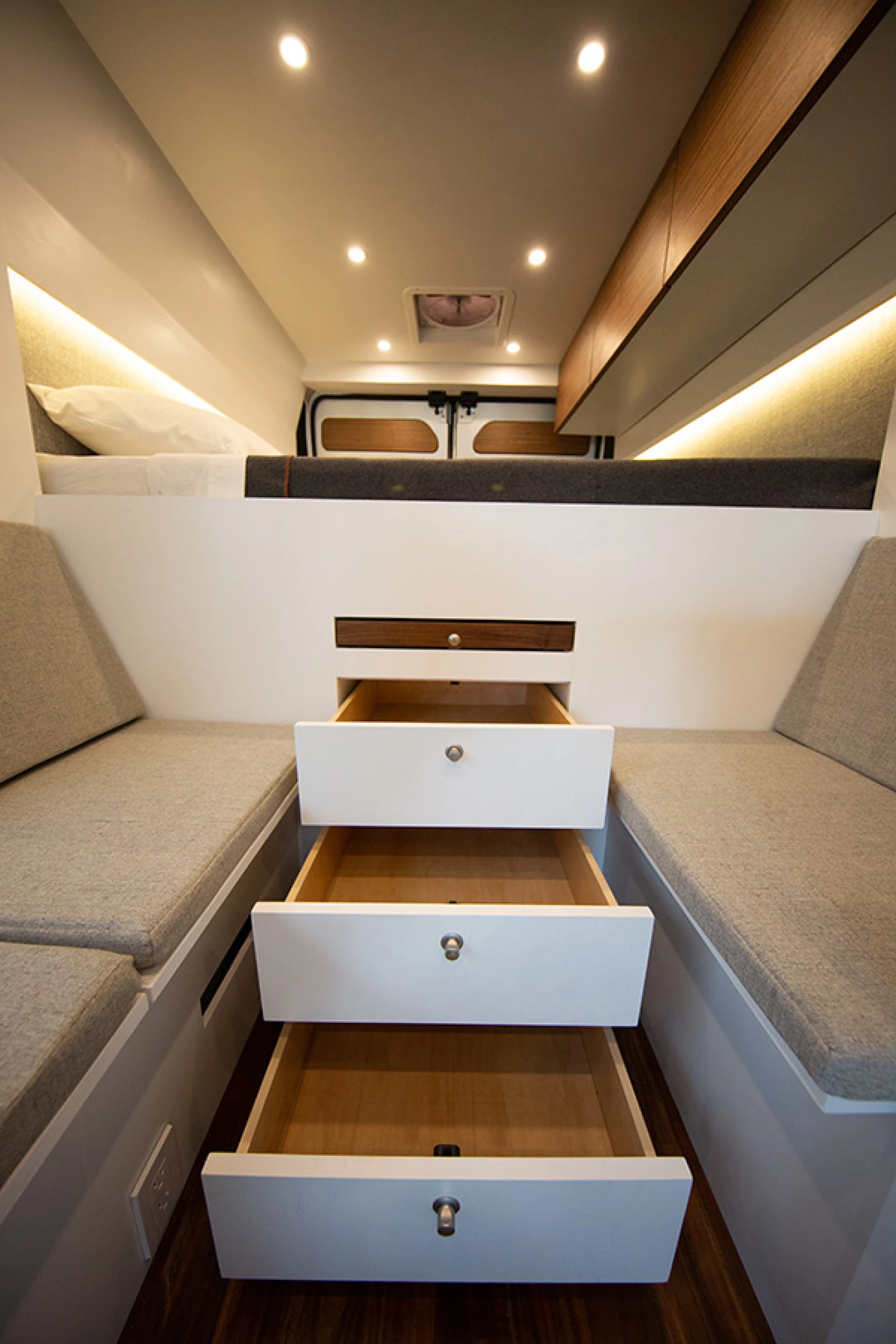 Tesla-powered urban adventure camper van takes modern living off-grid