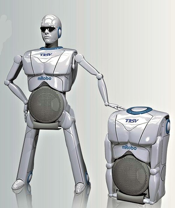 Tosy's mROBO transforming robot dances to the beat of its own drum