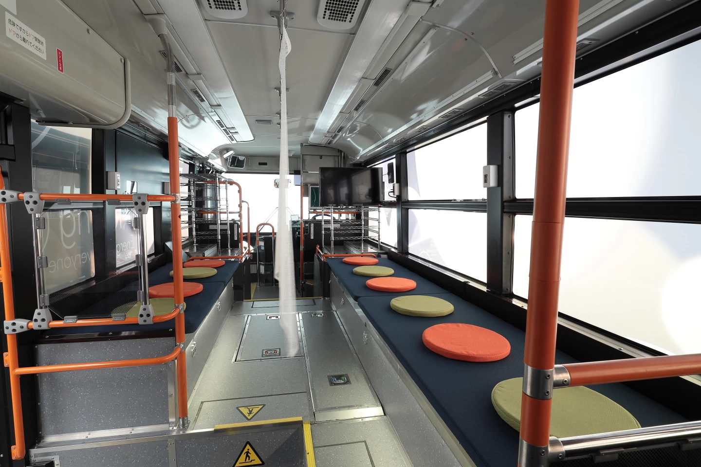 Testing of fuel cell bus as mobile power source for disaster relief begins