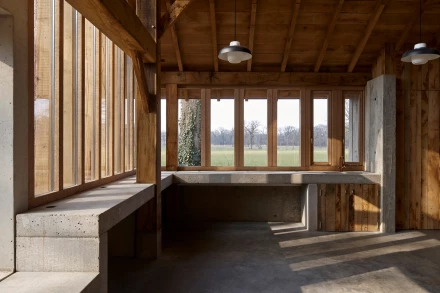 Dutch architects build beautiful barn out of oak trees headed for the ...