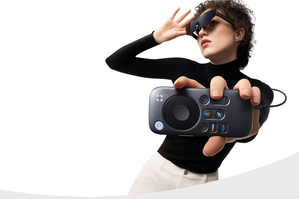 Portable media streamer for XR glasses puts Google TV in your pocket
