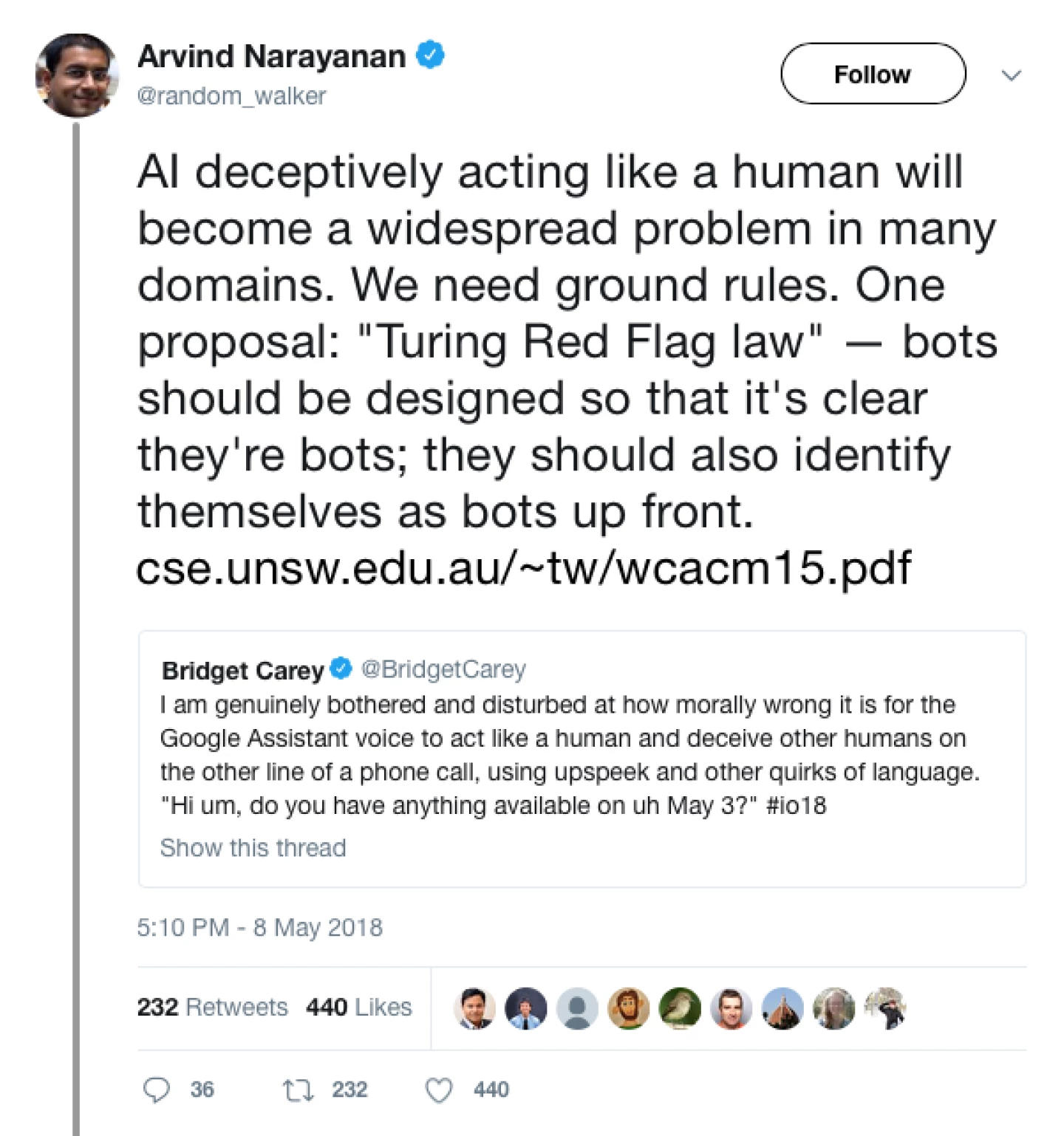 What happened when Google's new AI assistant sounded too human