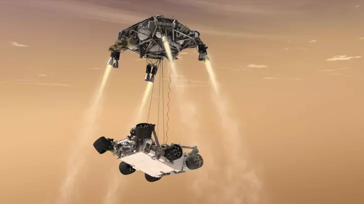 NASA tests Mars 2020 rover descent stage separation