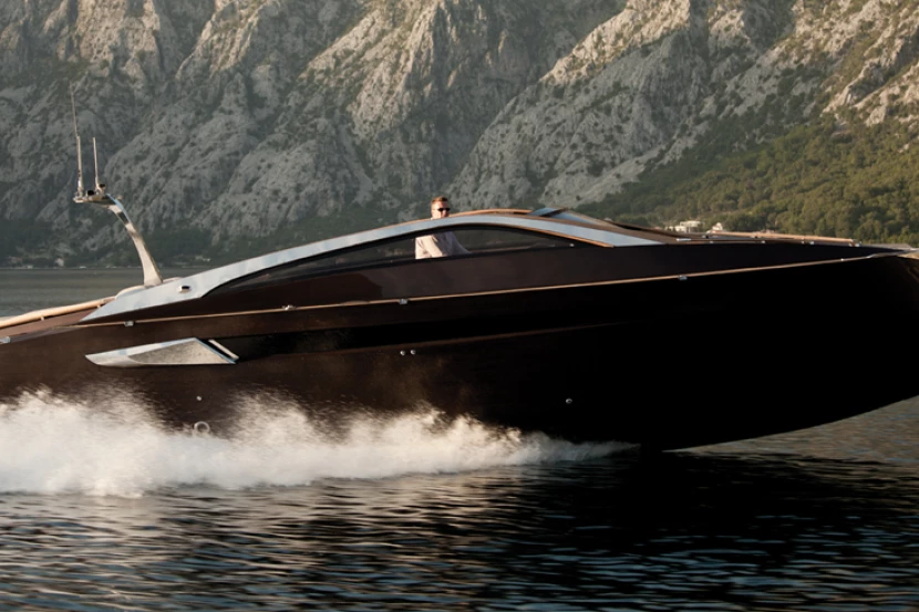 Antagonist luxury wooden speedboat is 007 sexy