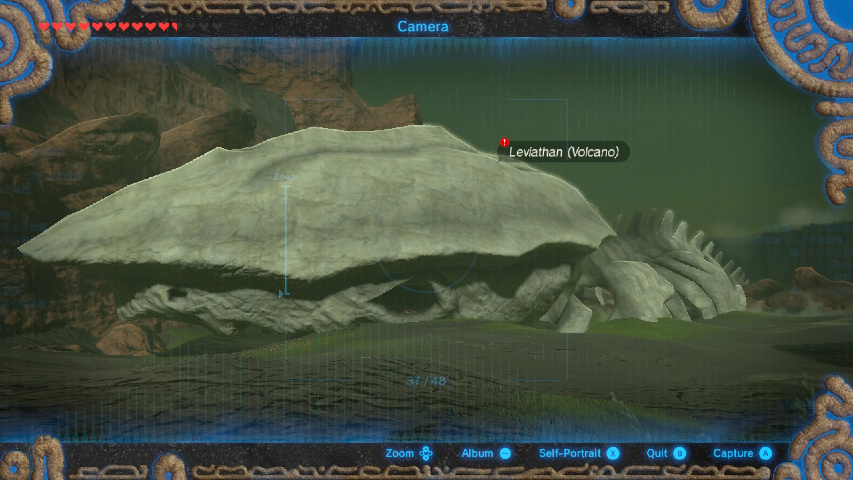 How to complete the Leviathan Bones side quest in Breath of the Wild