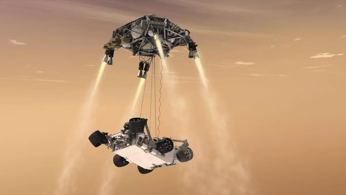 NASA tests Mars 2020 rover descent stage separation