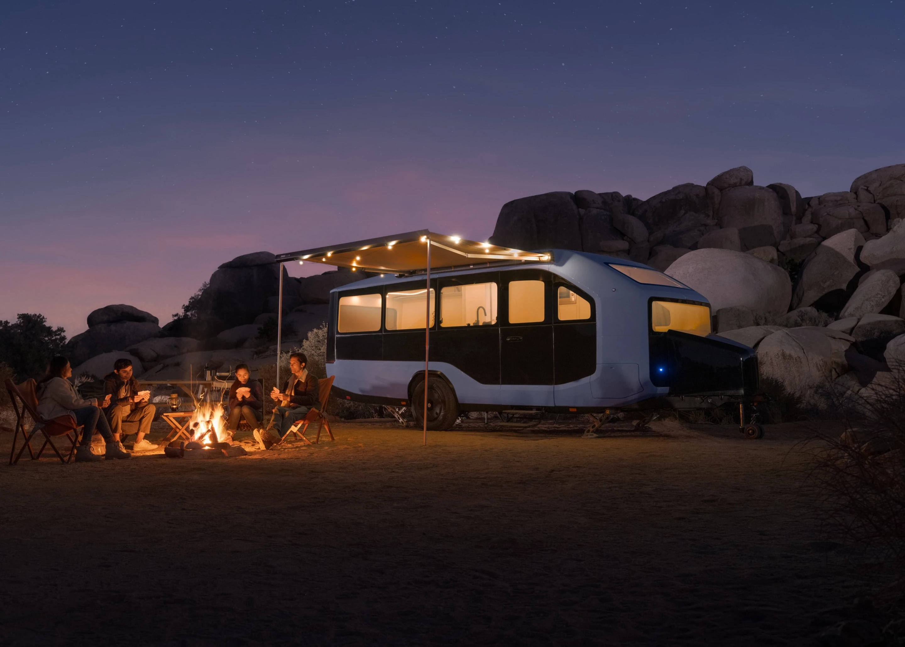 Pebble Flow: World's first self-driving camper now with Auto Dump