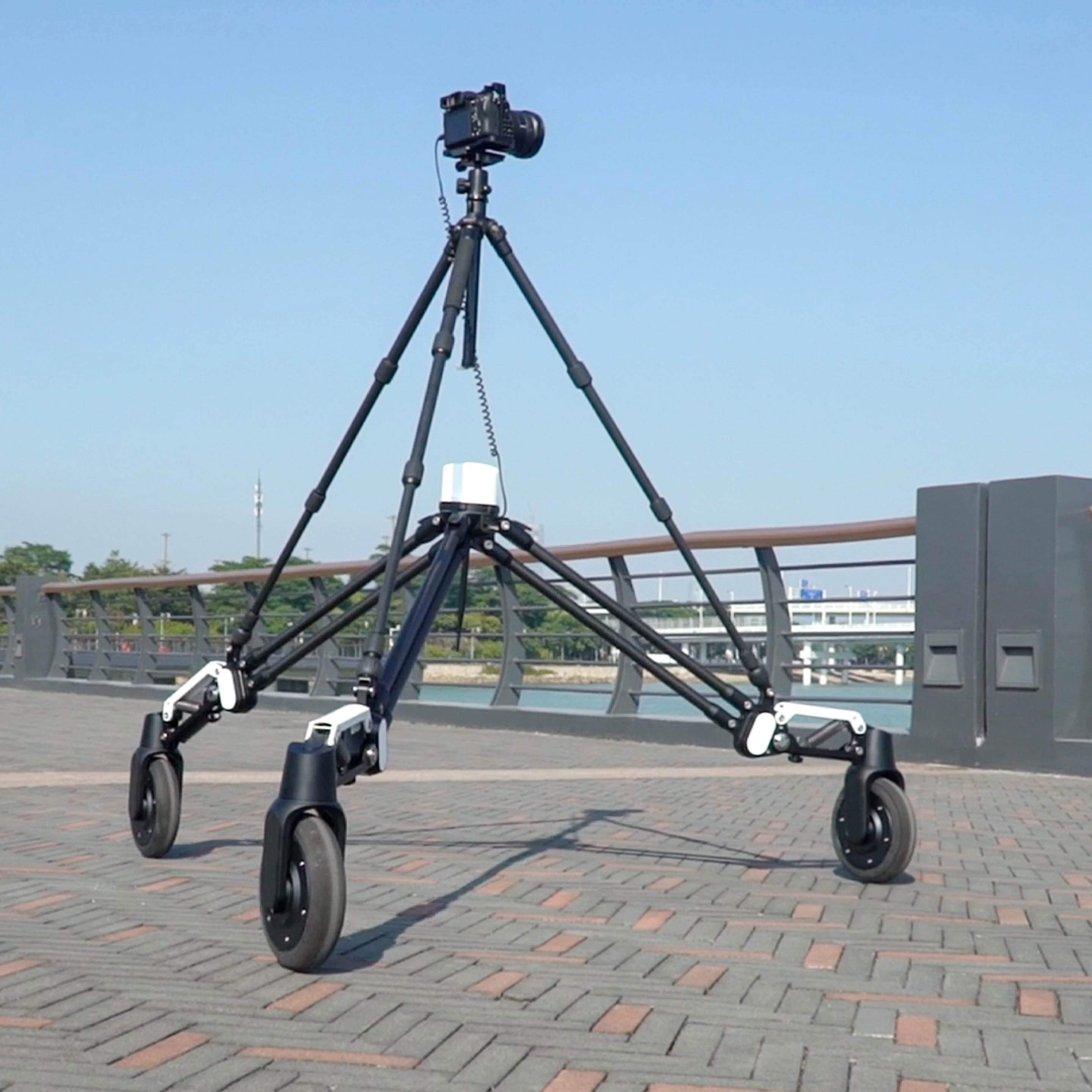 Snoppa Rover: an all-terrain, auto camera dolly with active suspension