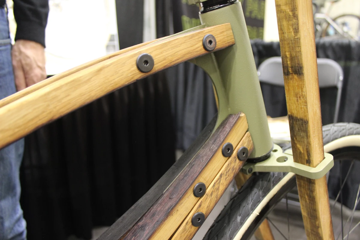 The classy Cooper Bicycle is made from old wine barrels