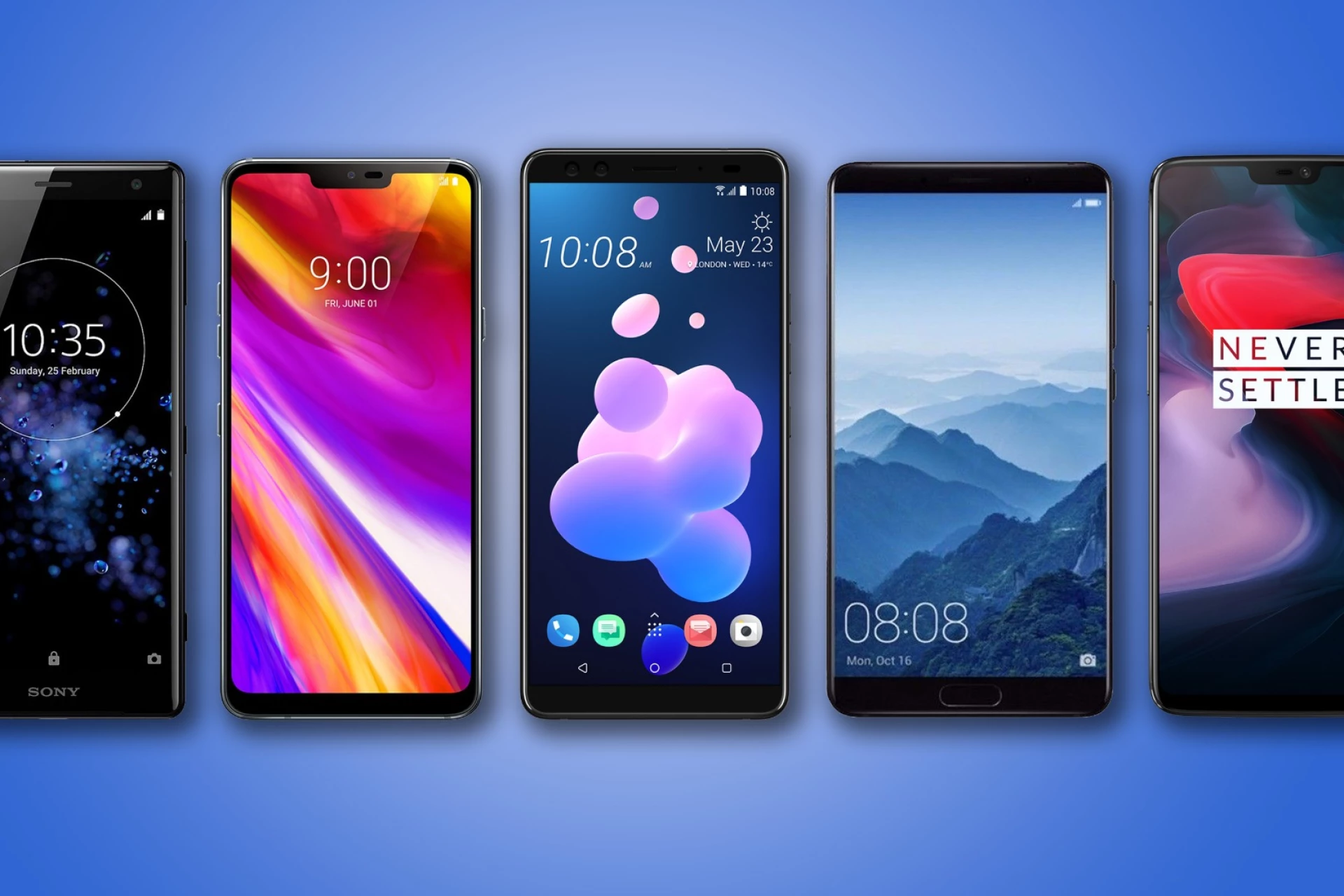 Comparing 5 of the best iPhone/Galaxy smartphone alternatives