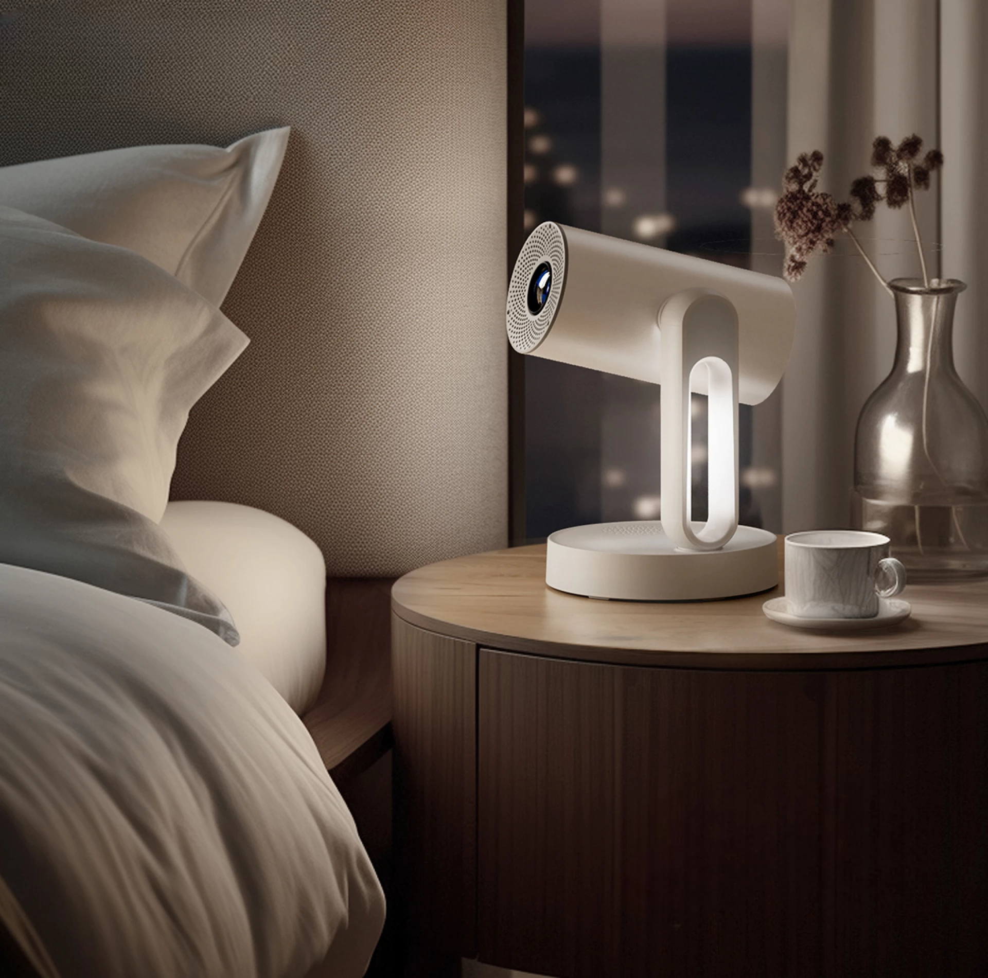 Starfish smart projector doubles as touch-activated mood light