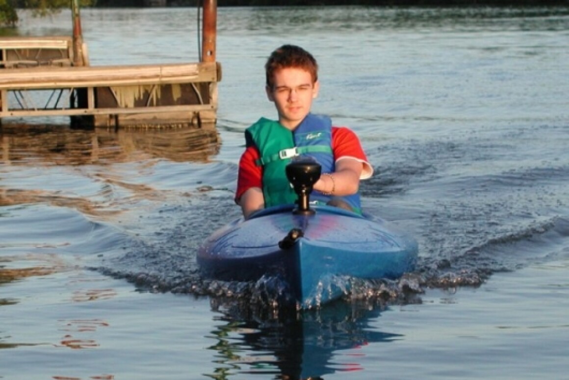 Quiet cruising: Kayacht's electric powered kayak kit