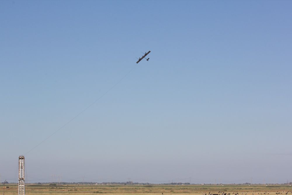 Flying wing prototype takes wind-power to new heights