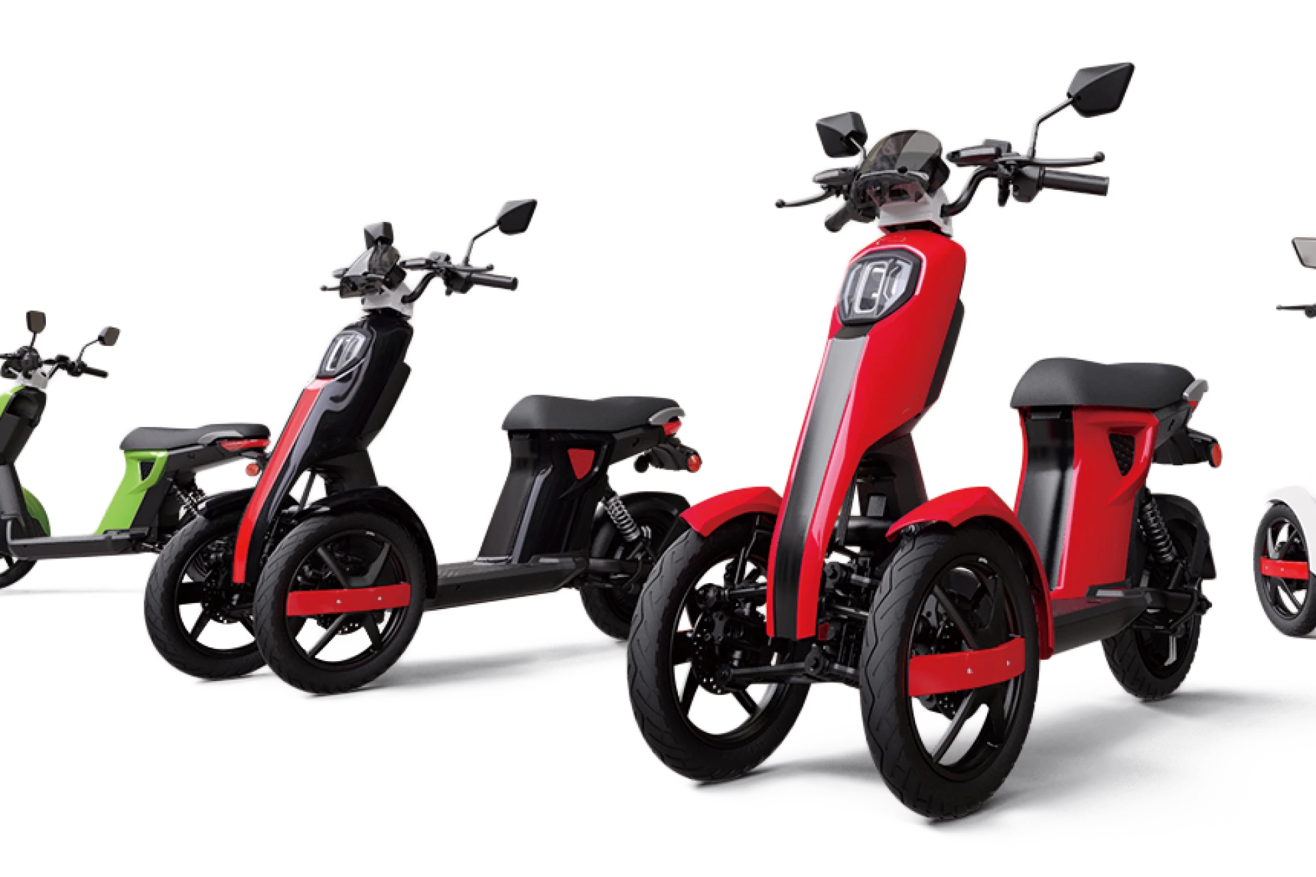 Tilting Electric Three Wheeler Scoots Down Roads Or Trails