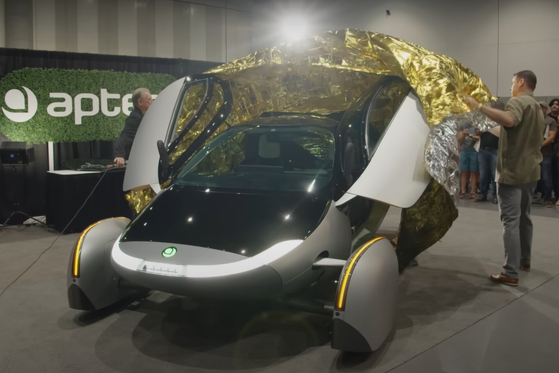 Aptera Gamma prototype SEV makes public debut in San Diego