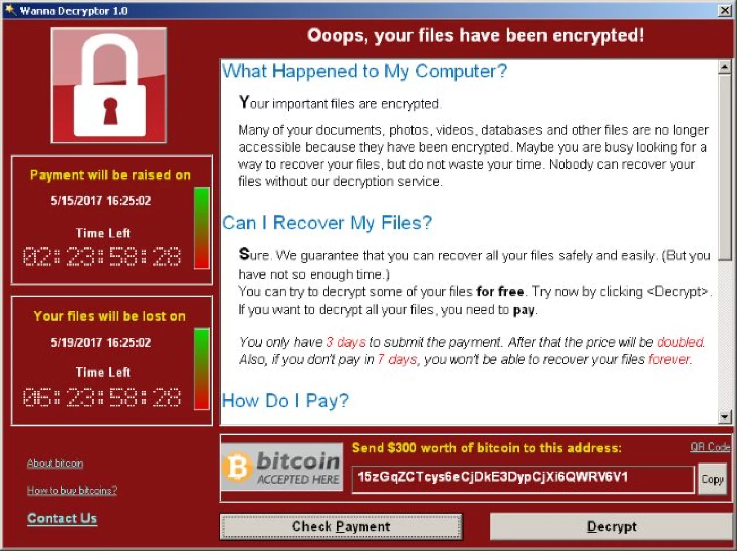 Ransomware, Windows XP and the NSA leak that started it all
