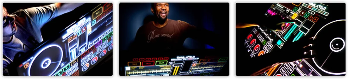 The Emulator - transparent touchscreen mixing desk puts DJs center stage