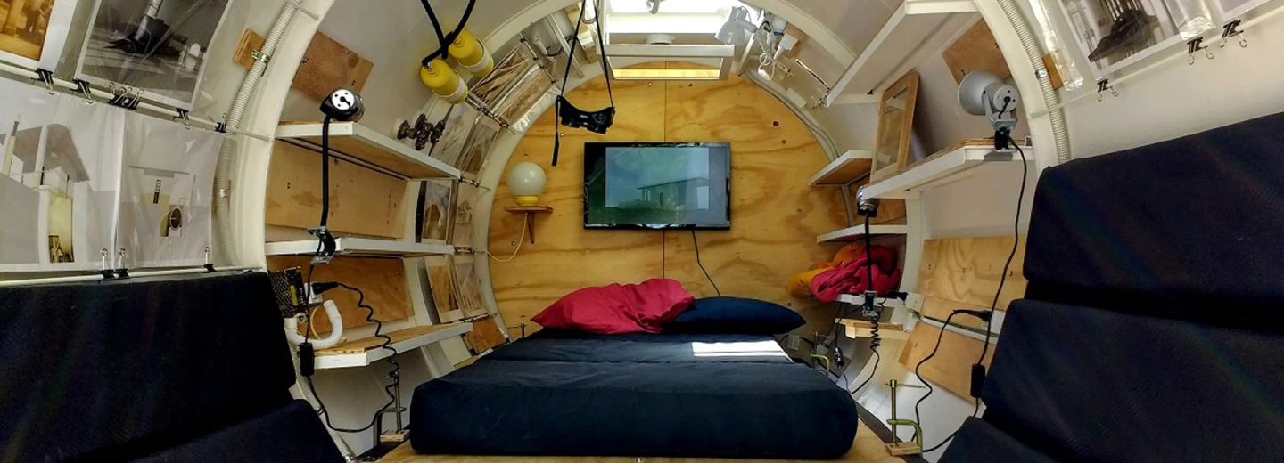 Fuel storage tank transformed into novel micro-shelter