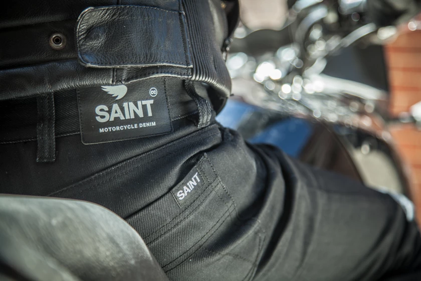 Saint single-layer motorcycle denim weaves safety into fashion