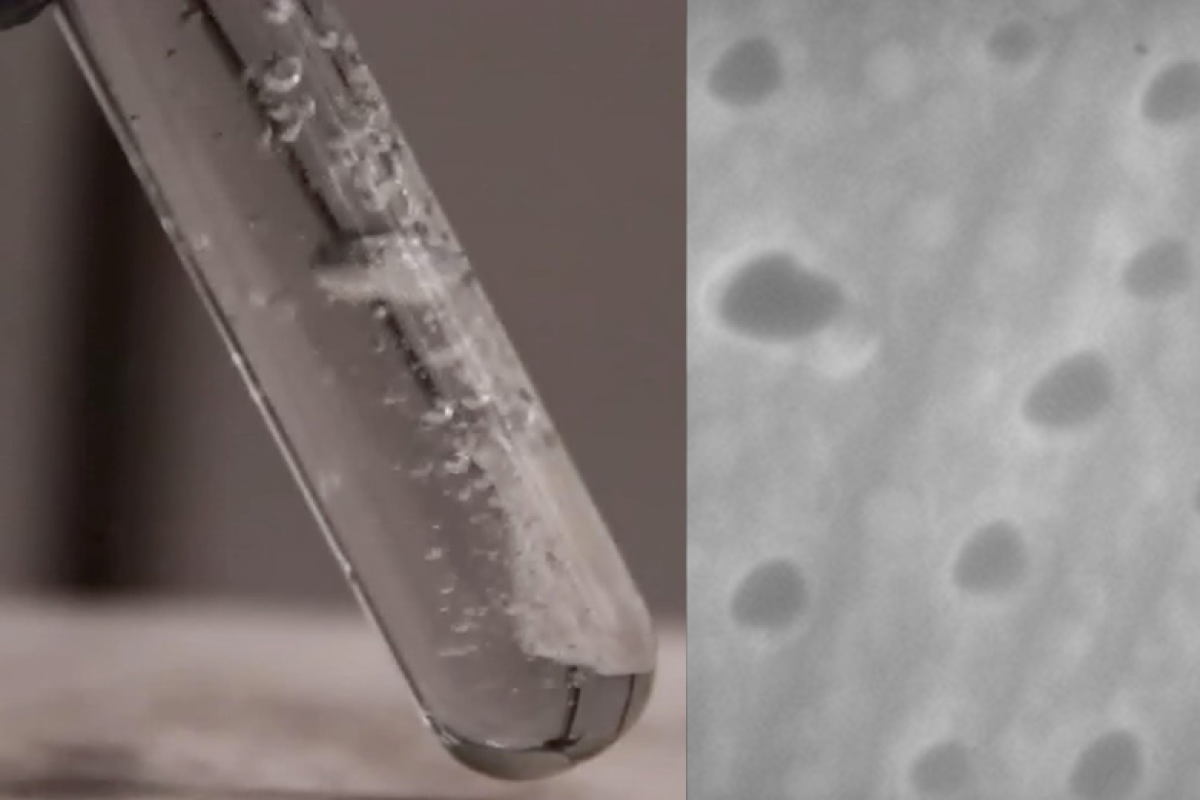 Aluminum-gallium powder bubbles hydrogen out of dirty water Aluminum-gallium powder bubbles hydrogen out of dirty water