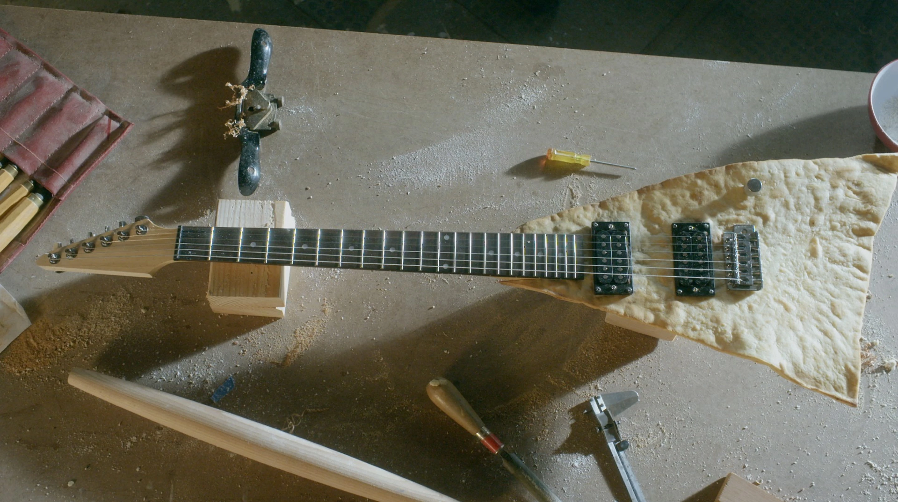 Turning junk into funk: Guitars made from things found around the home