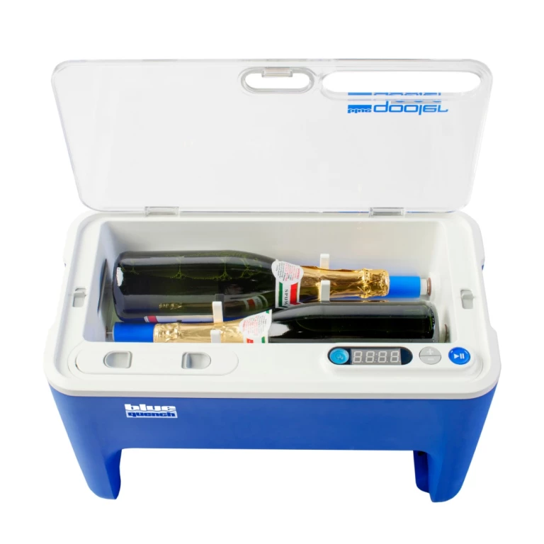 Room temperature to ice-cold in 60 seconds: The 500-rpm BlueQuench Qooler