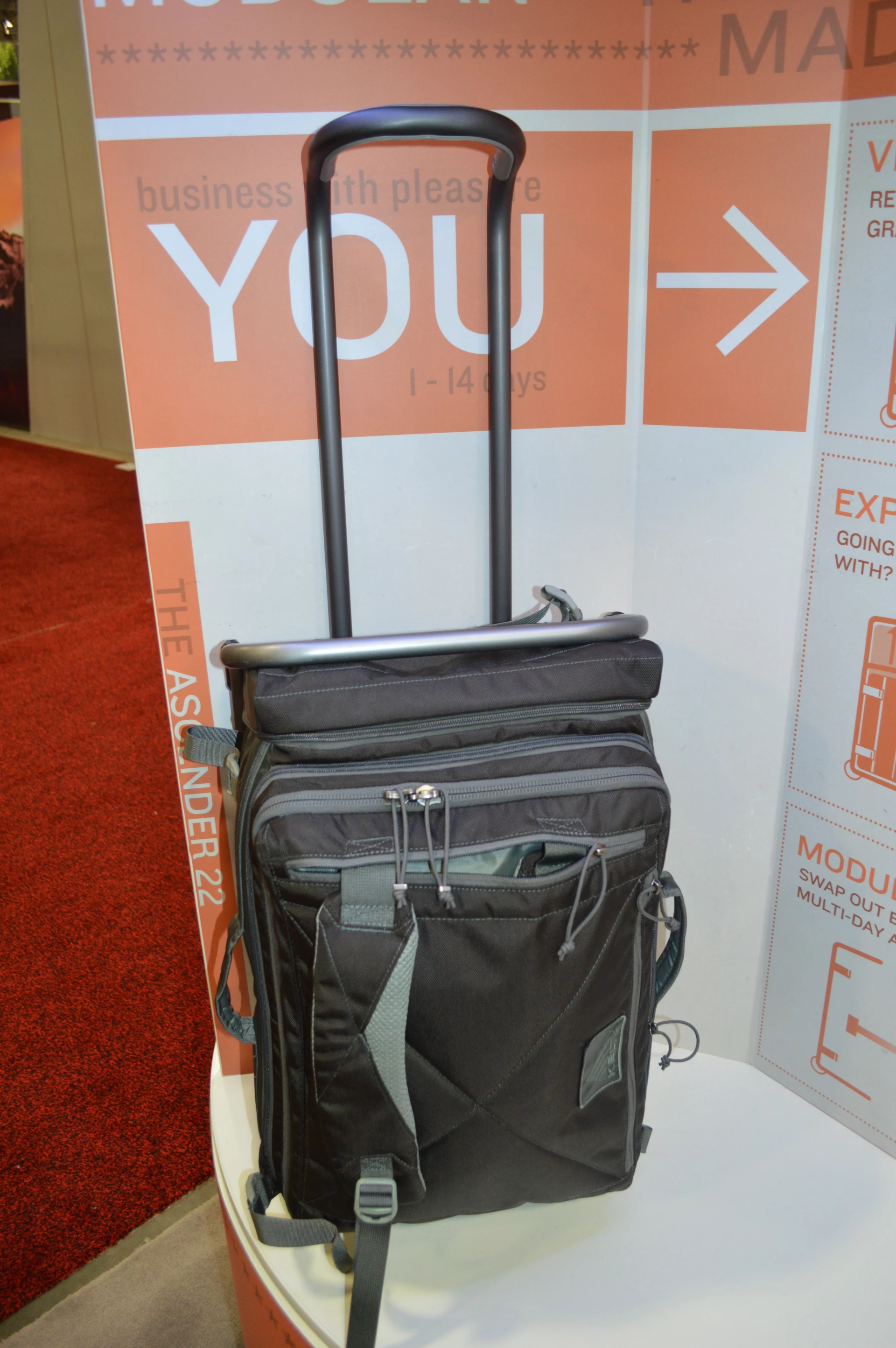 Modular luggage and backpacks adjust to trips of all types