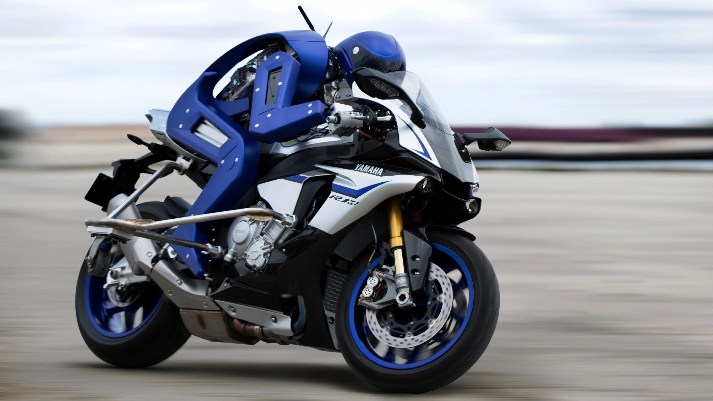 Yamaha shows Motobot motorcycle-riding humanoid robot