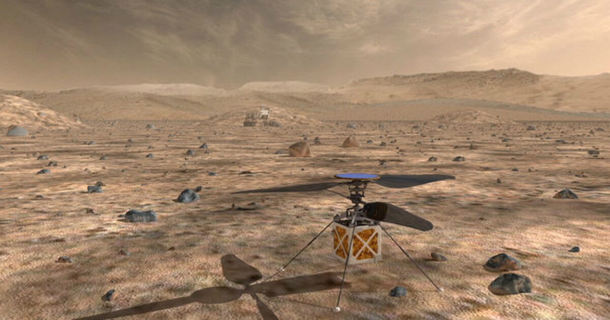 "Marscopter" to provide bird's-eye view of the Red Planet