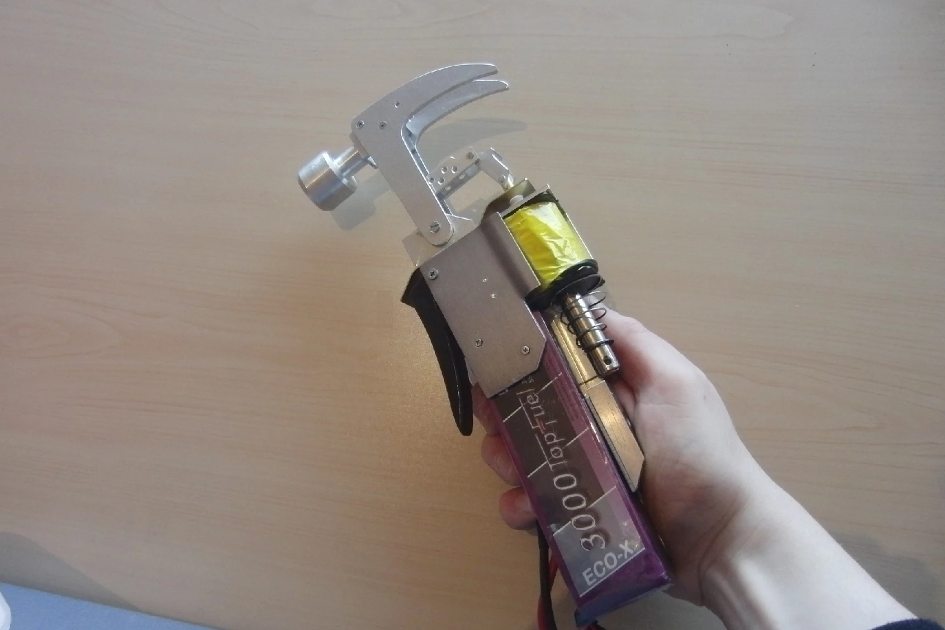 Hobbyist builds working replica of Homer Simpson's electric hammer