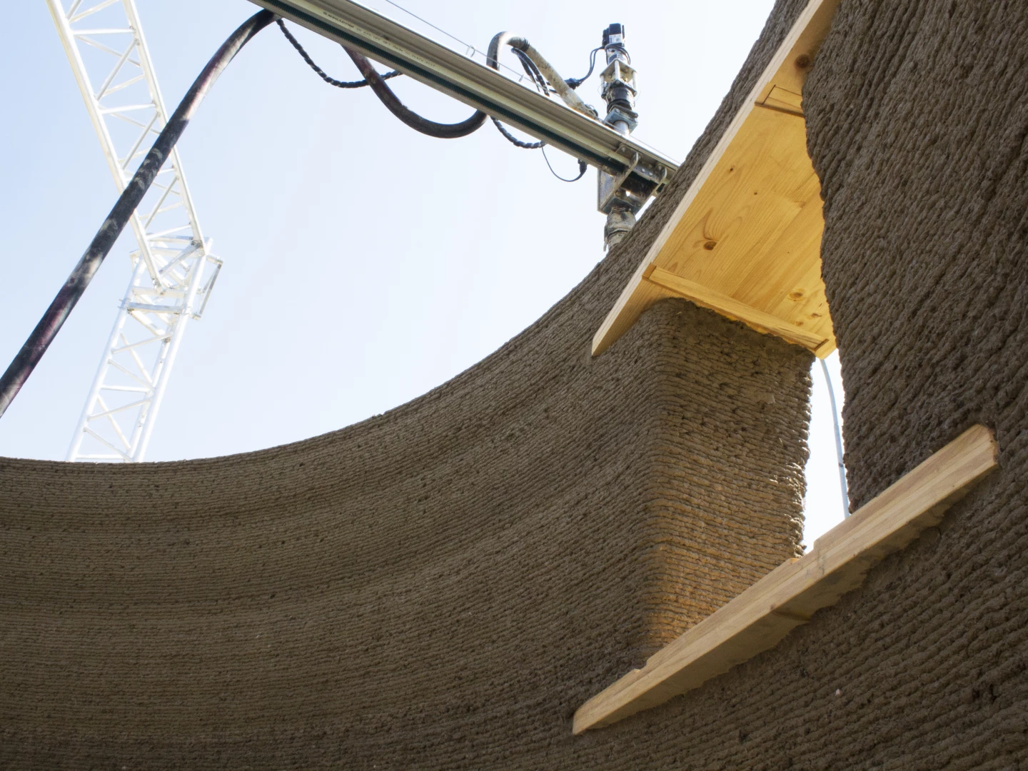 Prototype low-cost house is 3D-printed using mud
